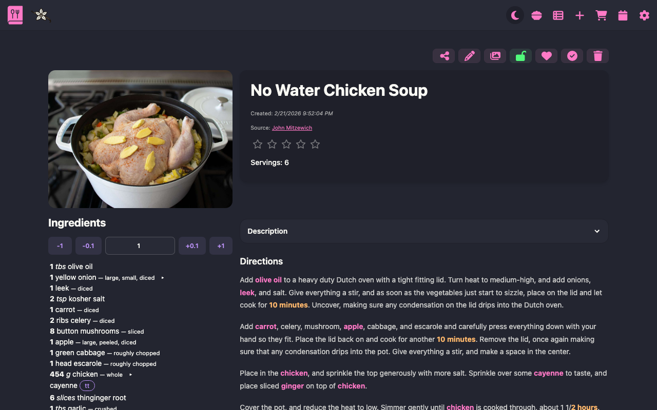 Vanilla Cookbook Documentation