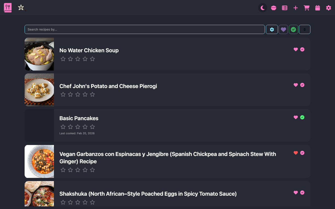 Vanilla Cookbook Documentation